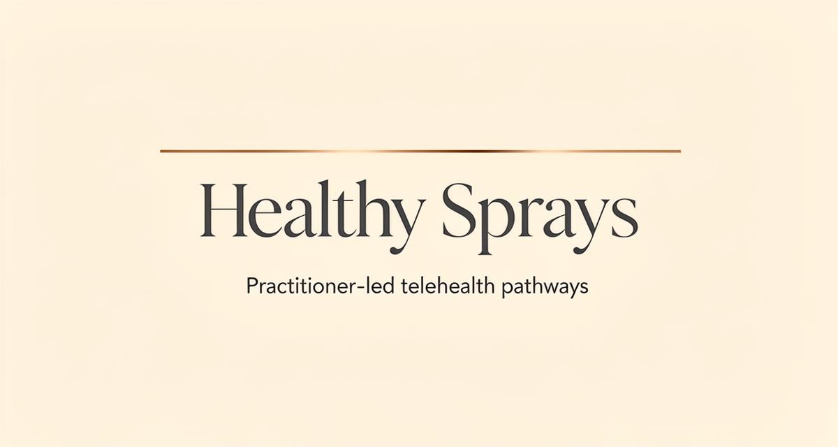 HealthySprays Clinic | Physician-led online treatment